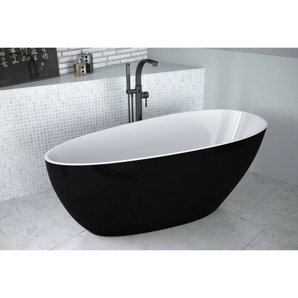 Cada freestanding Goya Alb-negru 160 x 70 cm - EvoGres Online